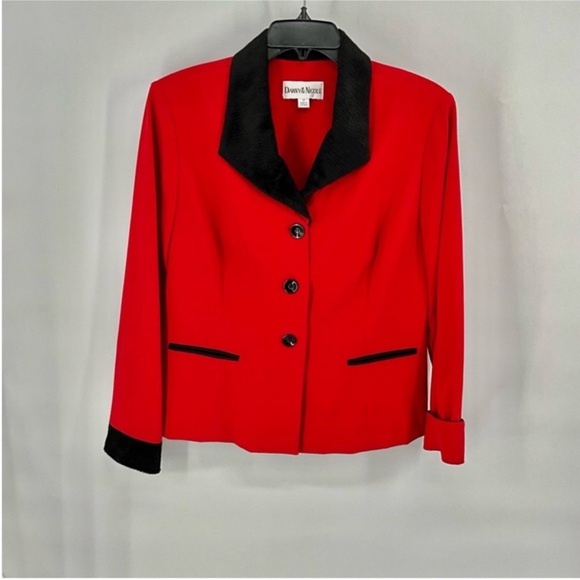 Danny & Nicole | Jackets & Coats | Vtg Danny Nicole Red Blazer 4 | Poshmark